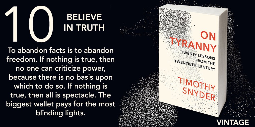 Dr. Timothy Snyder: Lessons on Fighting Tyranny (Lesson #10)