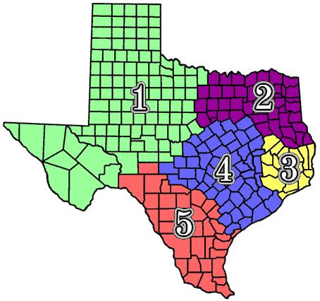 The Five States of Texas